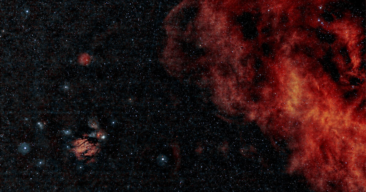 The Angel Nebula and Barnard's Loop SHO | Telescope Live